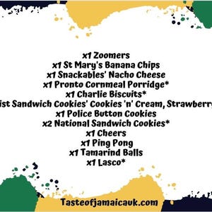 Taste of Jamaica Caribbean snack Pon Dem Themed Personalised Food Gift ...