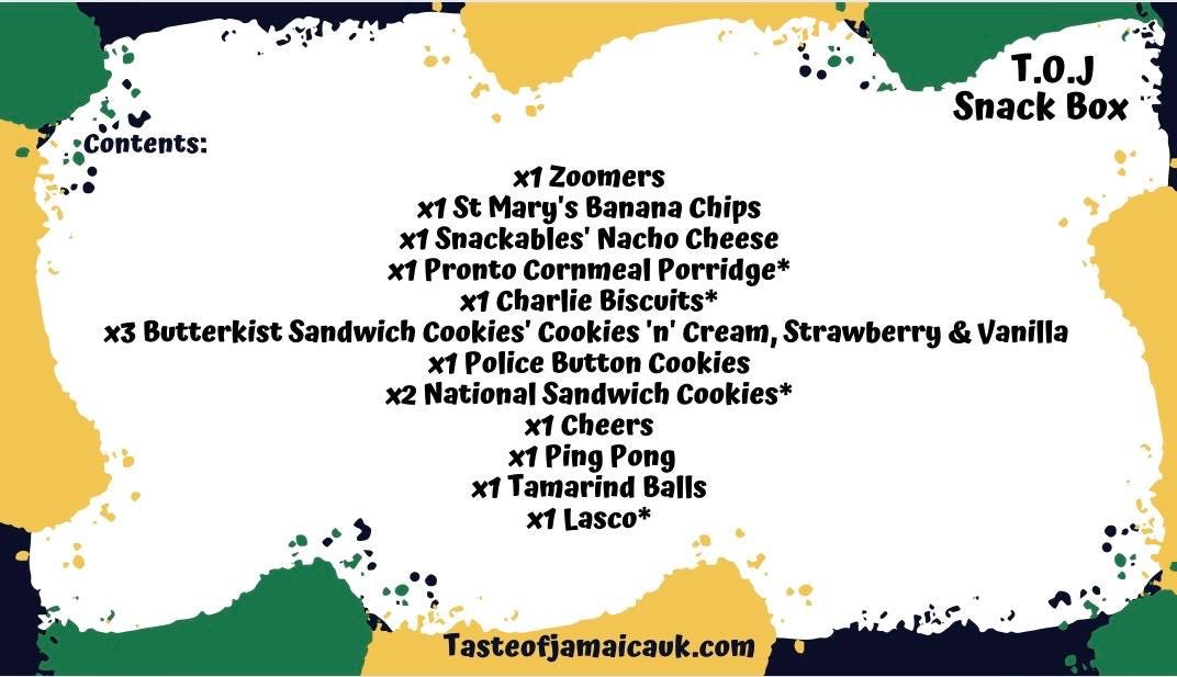 Taste of Jamaica Caribbean snack Pon Dem Themed Personalised Food Gift ...