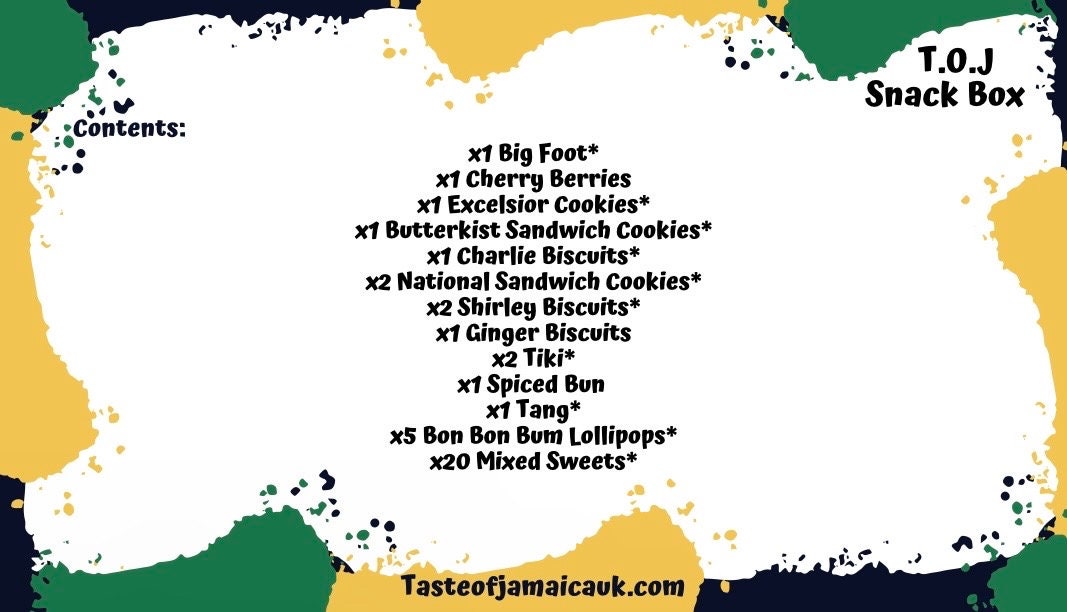 Taste of Jamaica ‘mali’ Birthday/food Gift Snack Box - Etsy