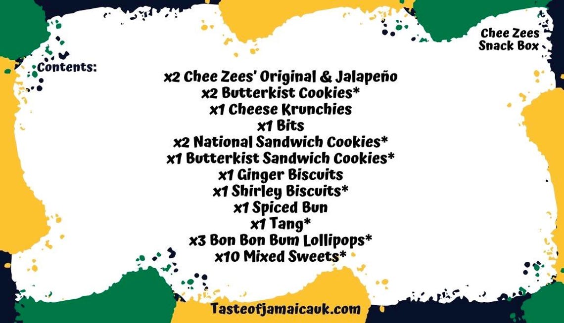 Taste of Jamaica ‘chee Zees’ Birthday Celebration Gift Snack Box - Etsy