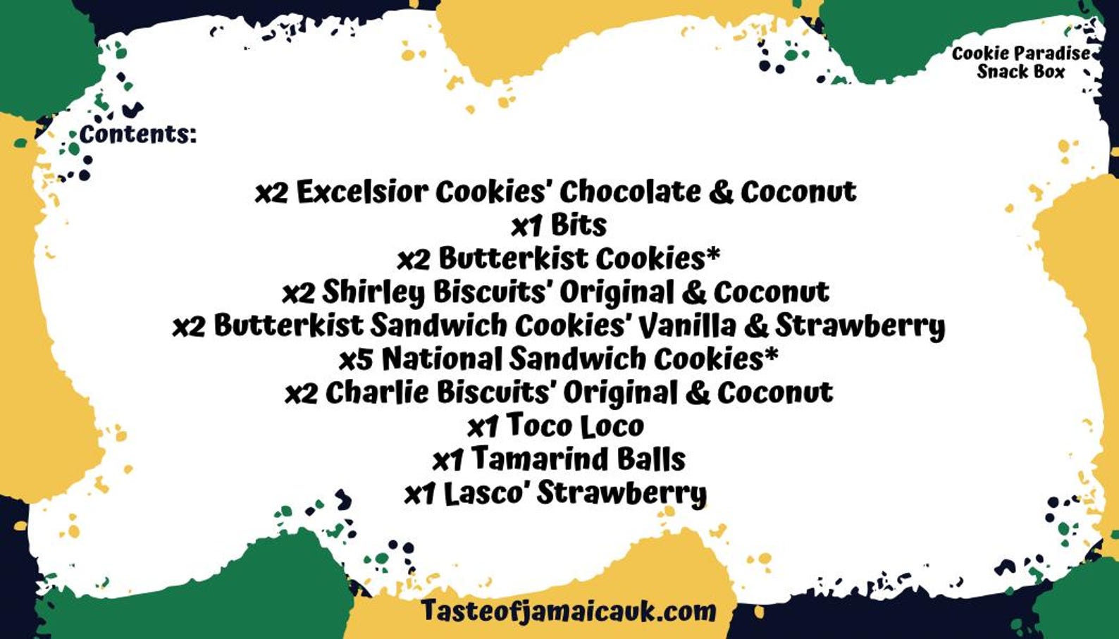 Taste of Jamaica cookie Paradise Birthday All Occasions Gift Snack Box ...