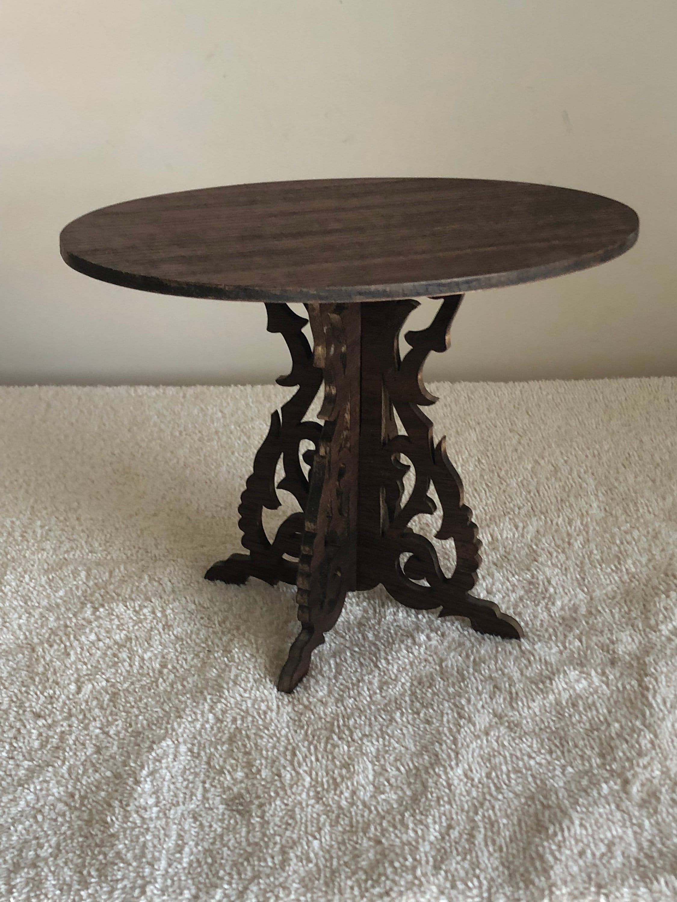 Doll Furniture Dollhouse Miniatures Table Top is 7 3/4 by 5 1/4 1/6th ...