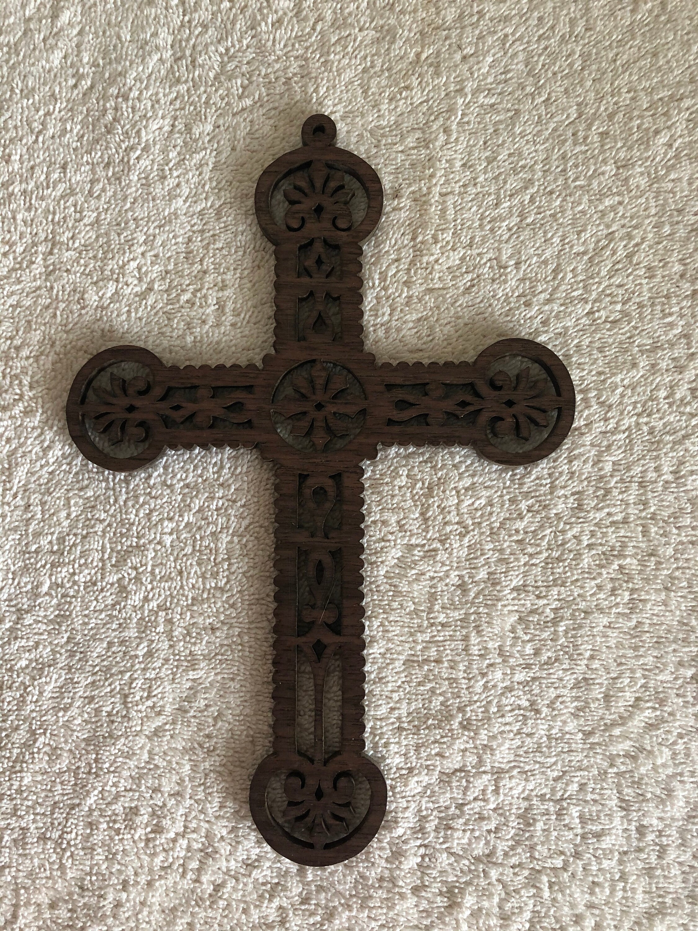 Black Walnut Fretwork Holy Cross. Measures 9 Tall by 6 - Etsy