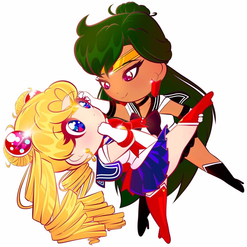 Sailor Moon&pluto Dancing Chibis - Etsy