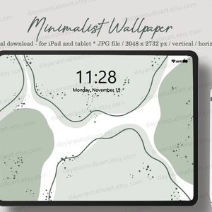 Neutral Minimalistic Abstract iPad Wallpaper , Tablet Background , Boho ...