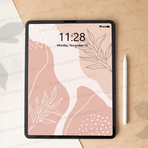 Aesthetic iPad Wallpaper , Neutral Tablet Background , Minimalist ...