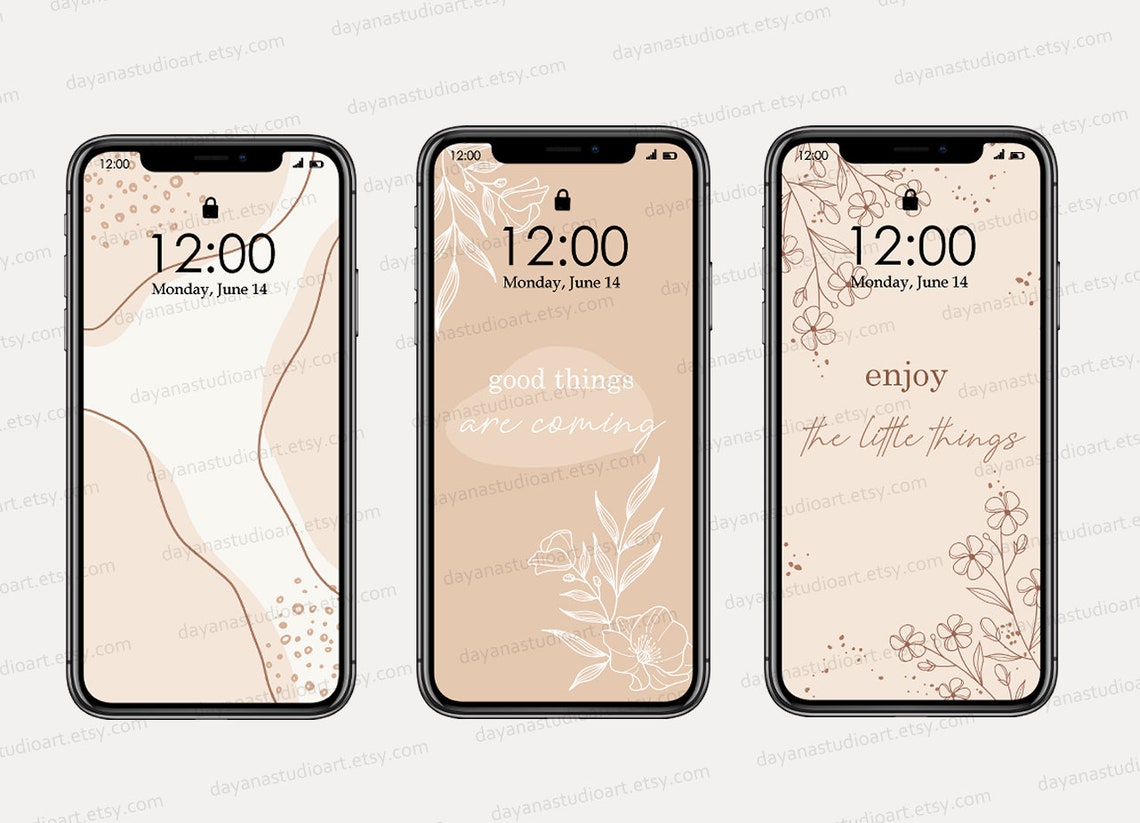 IPhone Wallpaper Inspirational Beige Cream Phone Wallpapers Aesthetic ...
