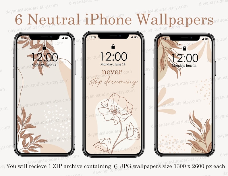 IPhone Wallpaper Inspirational Beige Cream Phone Wallpapers Aesthetic ...