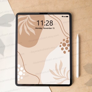 Aesthetic iPad Wallpaper , Boho Wallpaper Tablet , Neutral Background ...