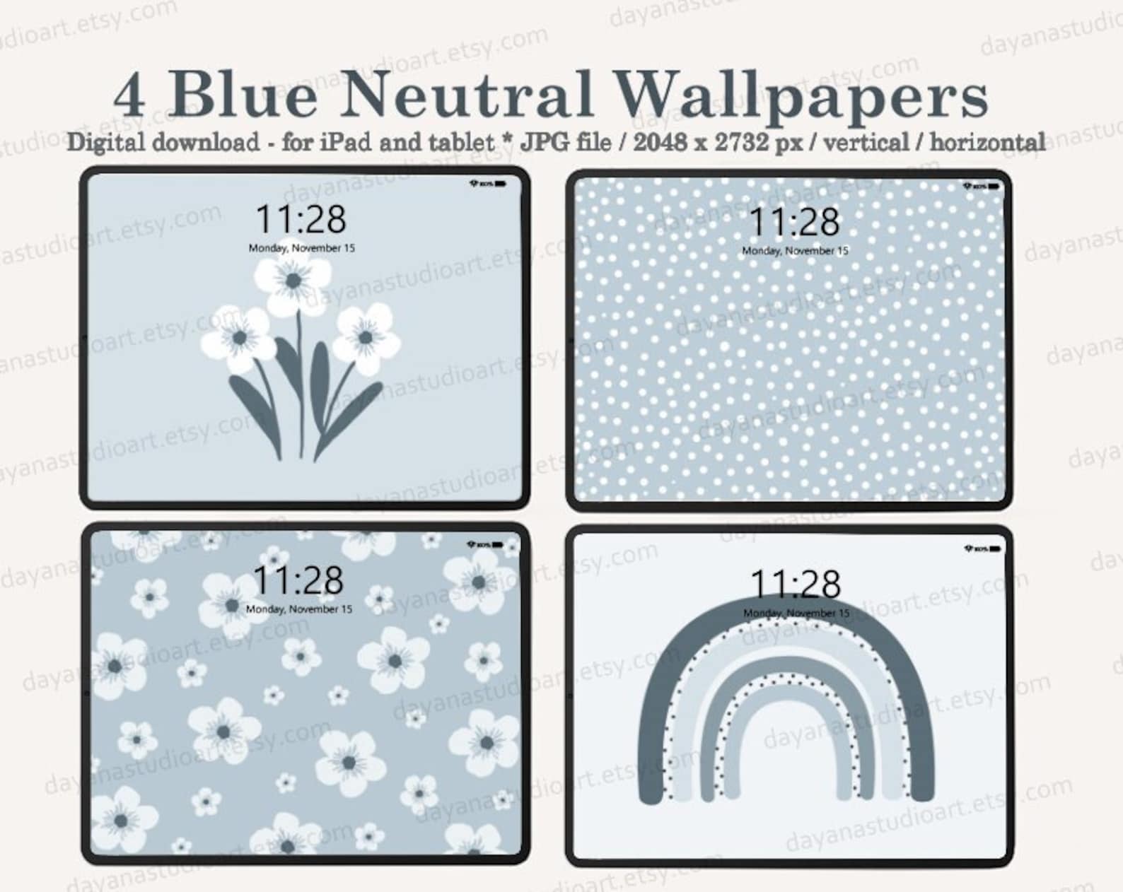 Aesthetic iPad Wallpaper, Neutral Tablet Background, Minimalist ...