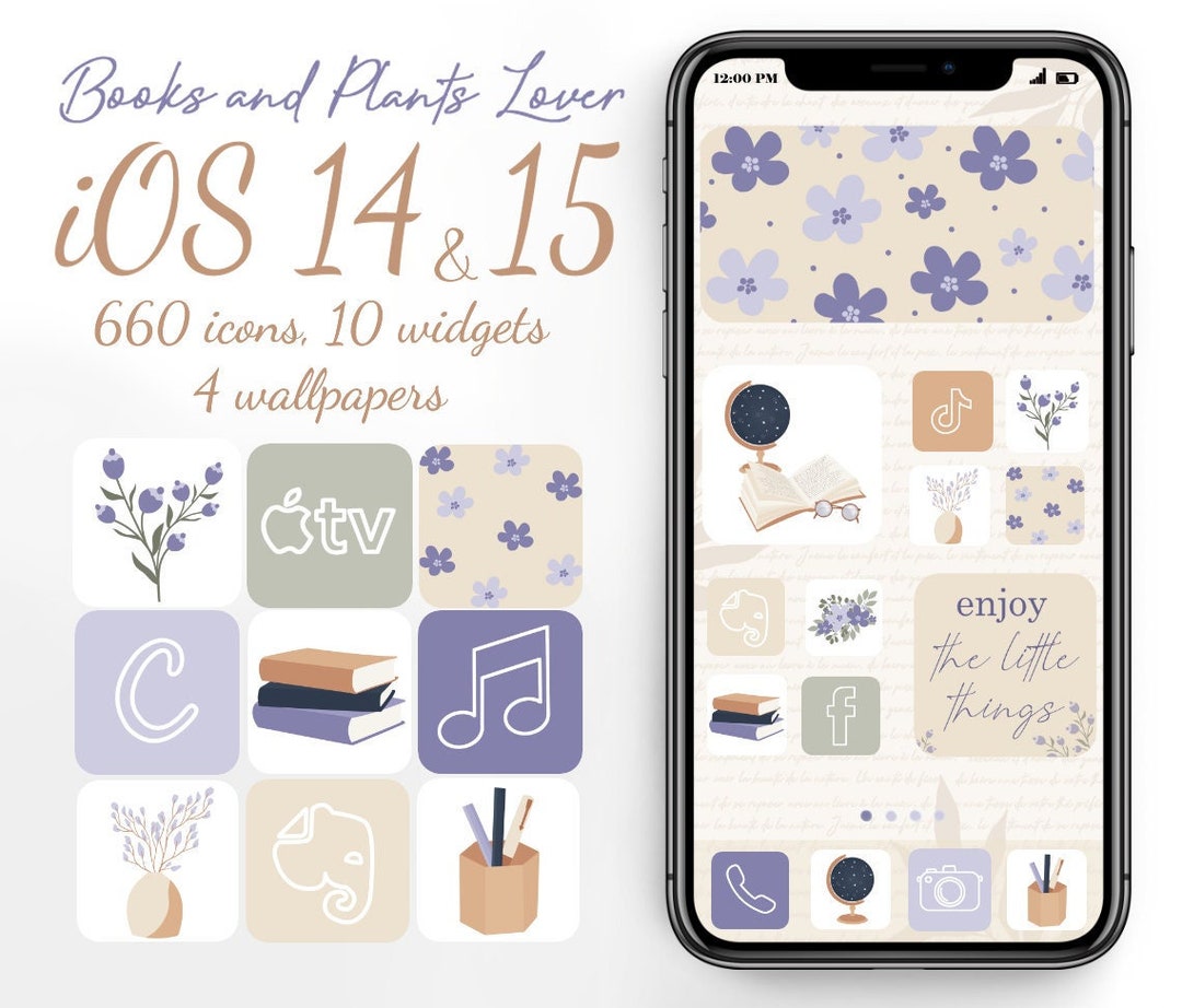 Book Lover App Icons, Ios 17 iPhone Icons Books, Icons for Book Lovers ...