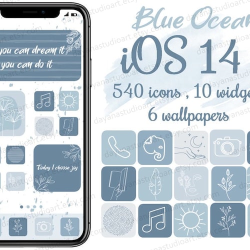 Ios 16 App Icon Pack Baby Blue App Icons Light Blue Iphone - Etsy