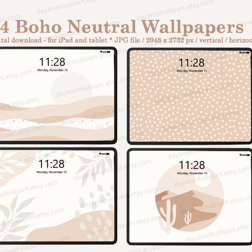 Aesthetic Ipad Wallpaper Neutral Tablet Background - Etsy
