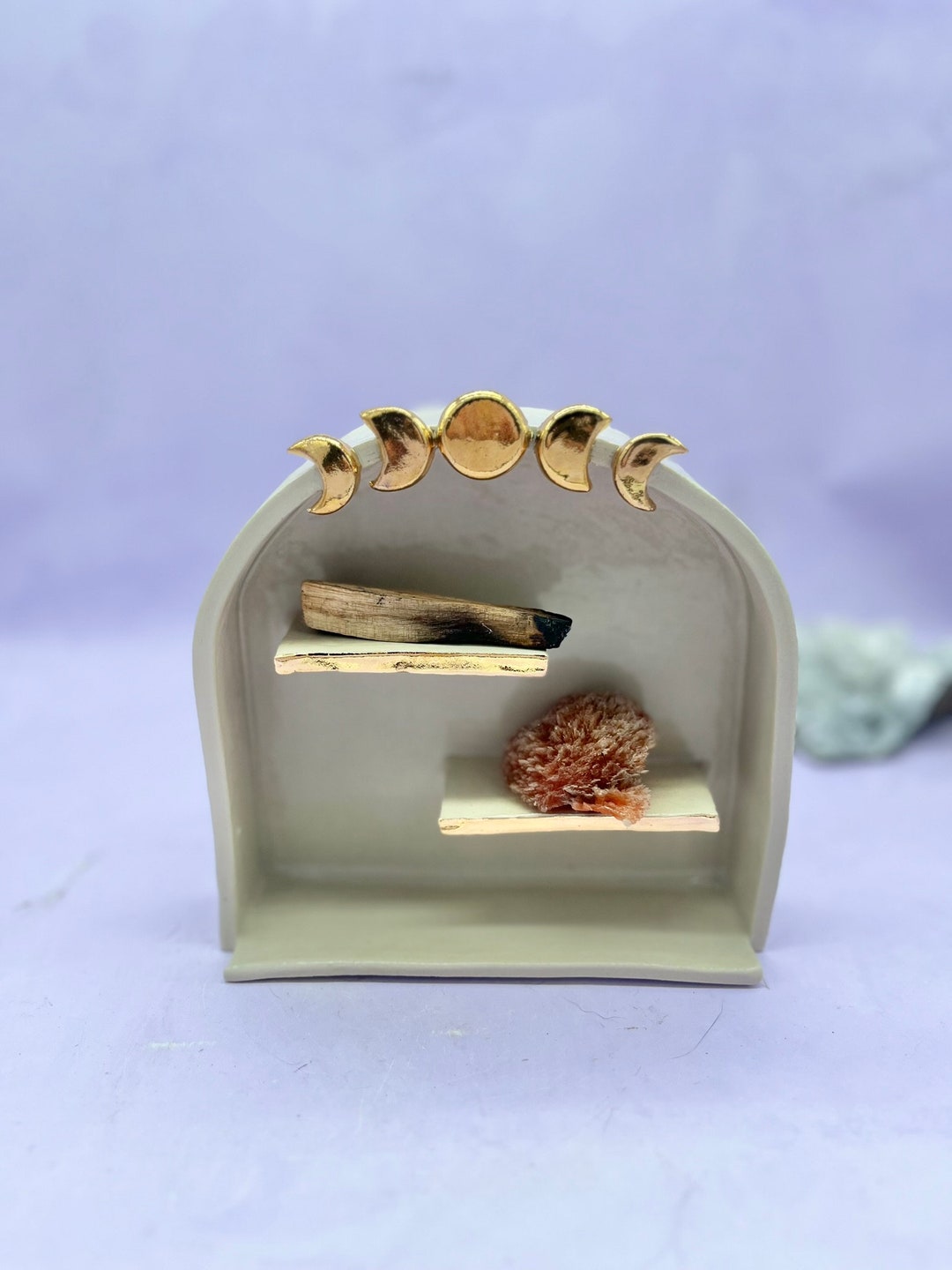 Handmade Ceramic Moon Altar, Altar Shrine, Moon Lover Gifts, Pagan ...