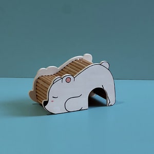 Hamster Hideout Brown Bear;polar Bear;panda, Sleeping House, Hamster ...