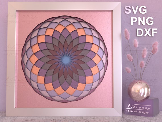 Layered Torus Svg Torus Yantra Laser Cut File Spiral Mandala | Etsy