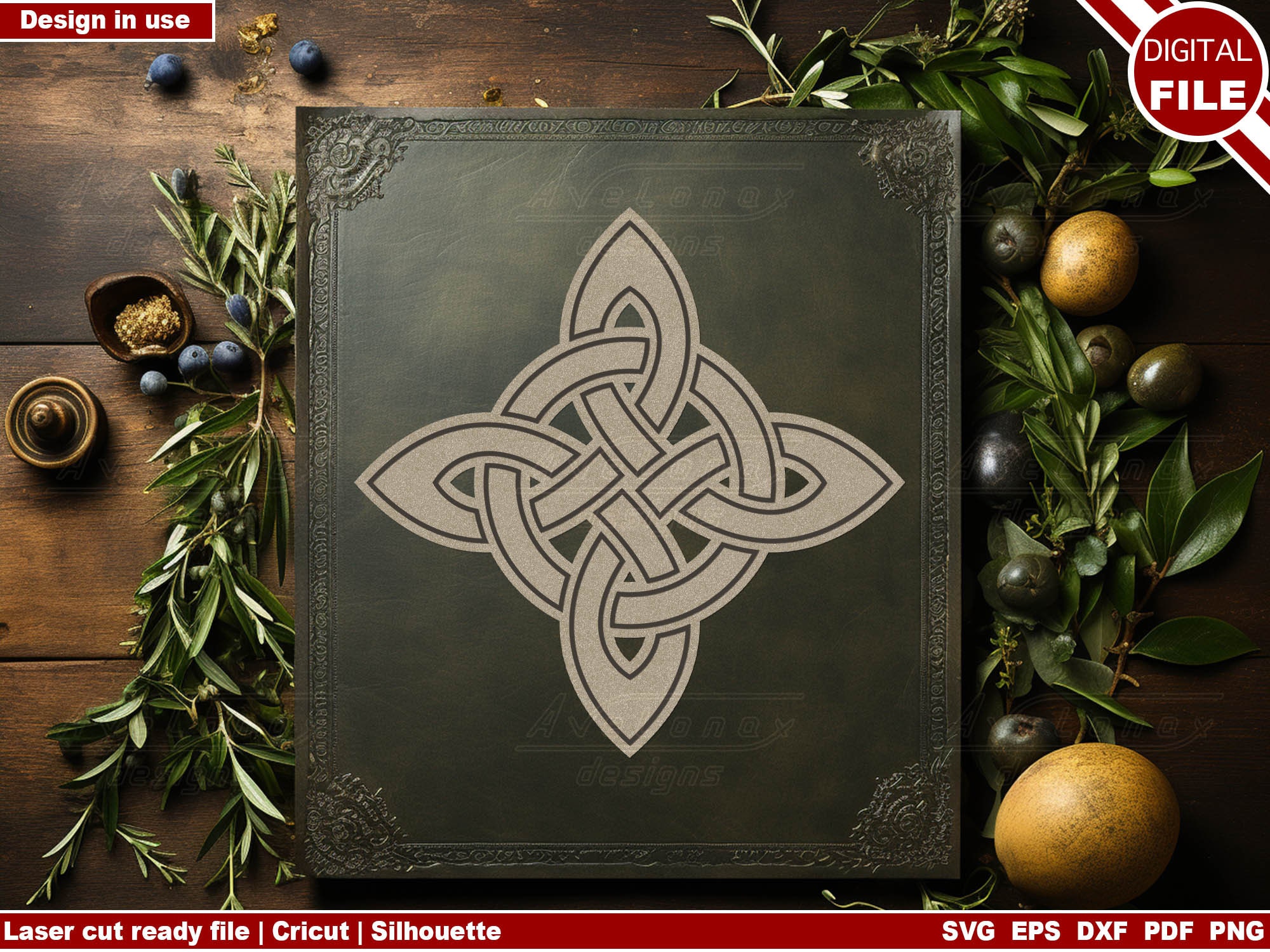 Celtic Knot Svg Witch Knot Layered Svg Protection Witch - Etsy