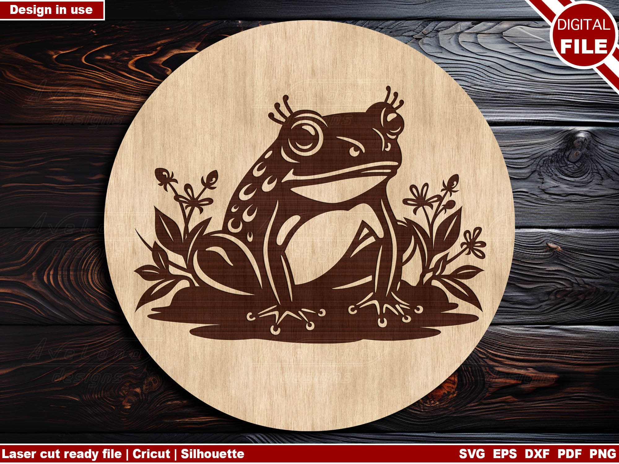 Frog Laser Cut File, Frog With Flowers Svg, Funny Frog Girl Cut File ...