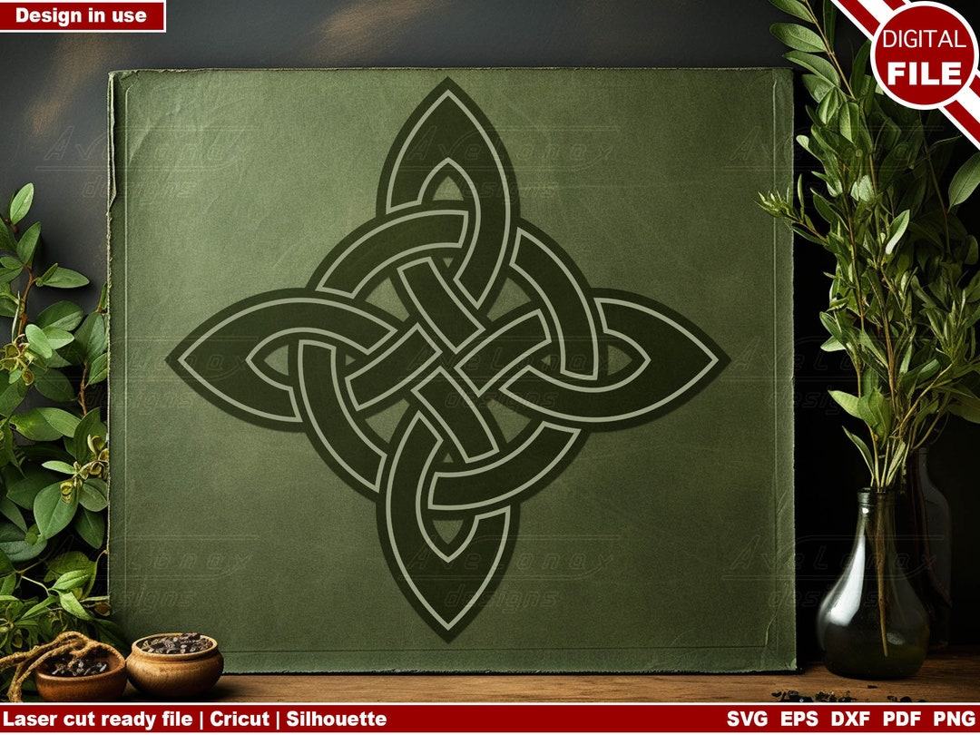 Celtic Knot Svg, Witch Knot Layered Svg, Protection Witch Symbol Laser ...