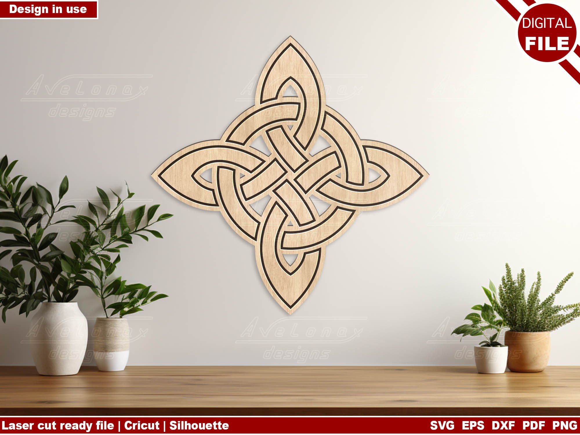 Celtic Knot Svg Witch Knot Layered Svg Protection Witch - Etsy