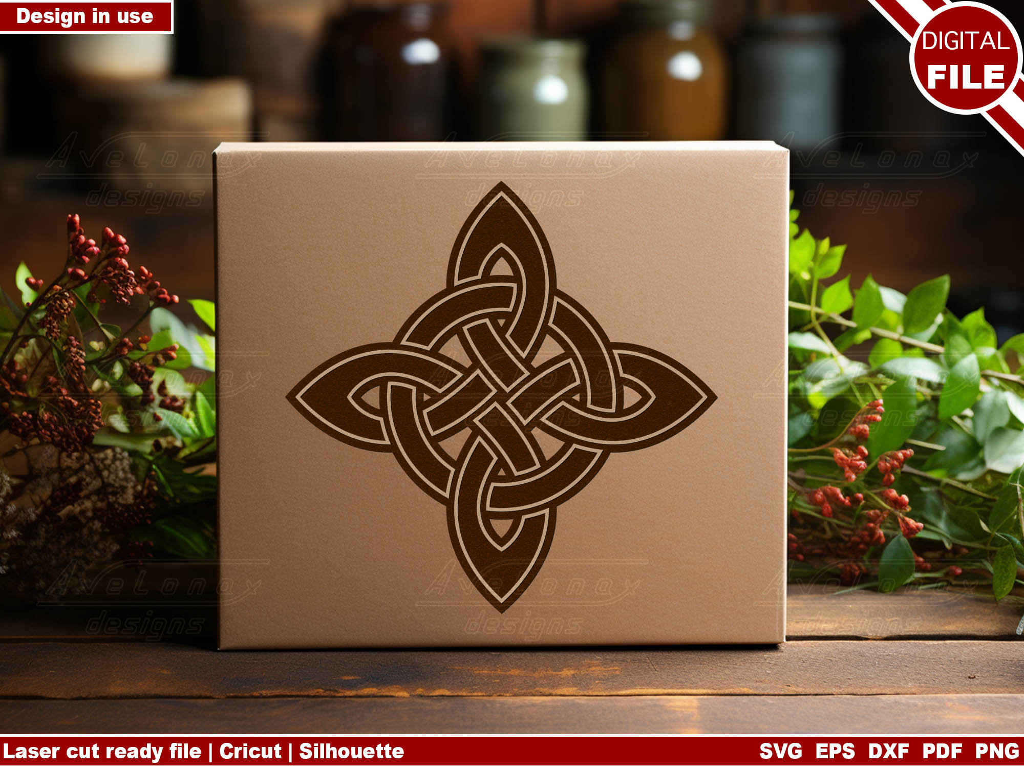 Celtic Knot Svg Witch Knot Layered Svg Protection Witch - Etsy