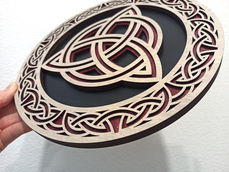 Celtic Knot Laser Cut File, Layered Celtic Wall Decor Svg, Multilayered ...