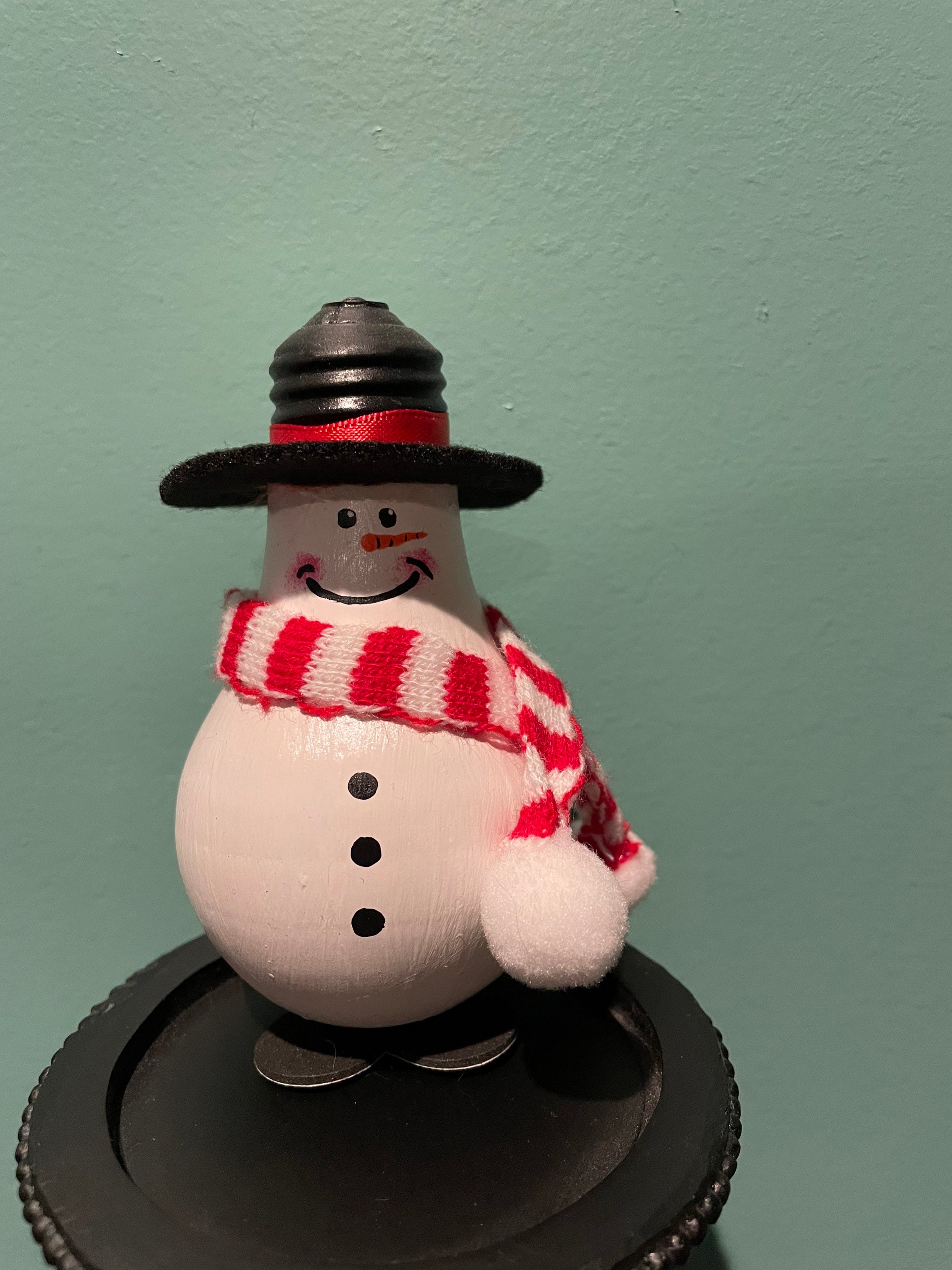 Light Bulb Snowman - Etsy
