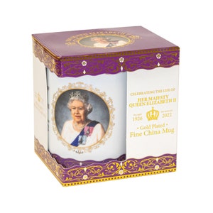 Queen Elizabeth II Commemorative Collection Lippy Mug in Gift Box Royal ...