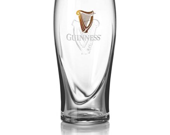 Engraved Guinness Harp Pint Glass. Personalised With Your Message ...