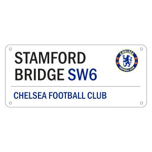 Chelsea FC White Stamford Bridge Premier League Metal Street - Etsy
