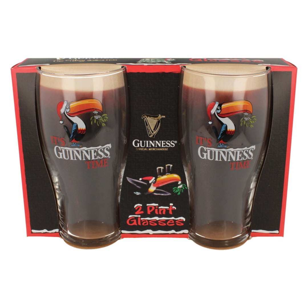 Guinness Christmas Toucan It's Guinness Time Pint Glass Set 2pk Set - Etsy