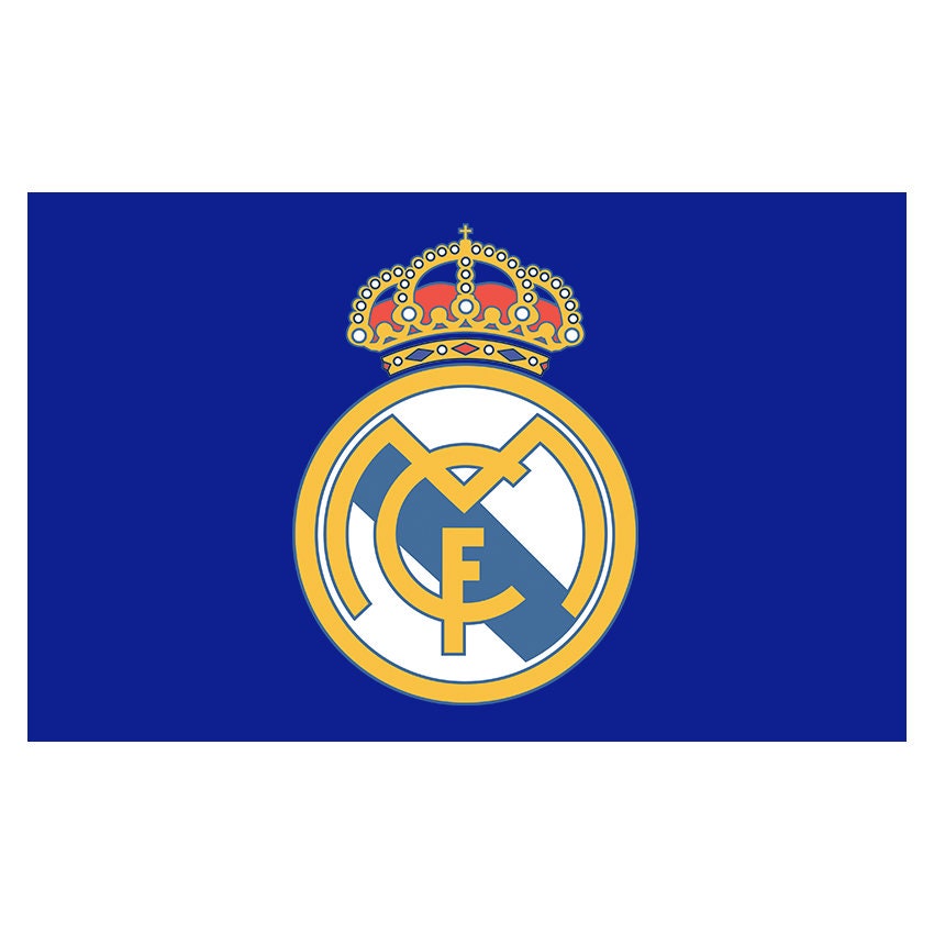 Real Madrid 3ft x 5ft Club Crest Flag Officially Licensed | Etsy