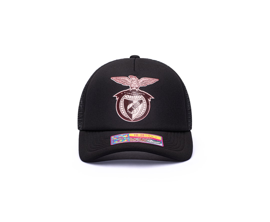 SL Benfica Premium Black Trucker shield Snapback Baseball Hat ...
