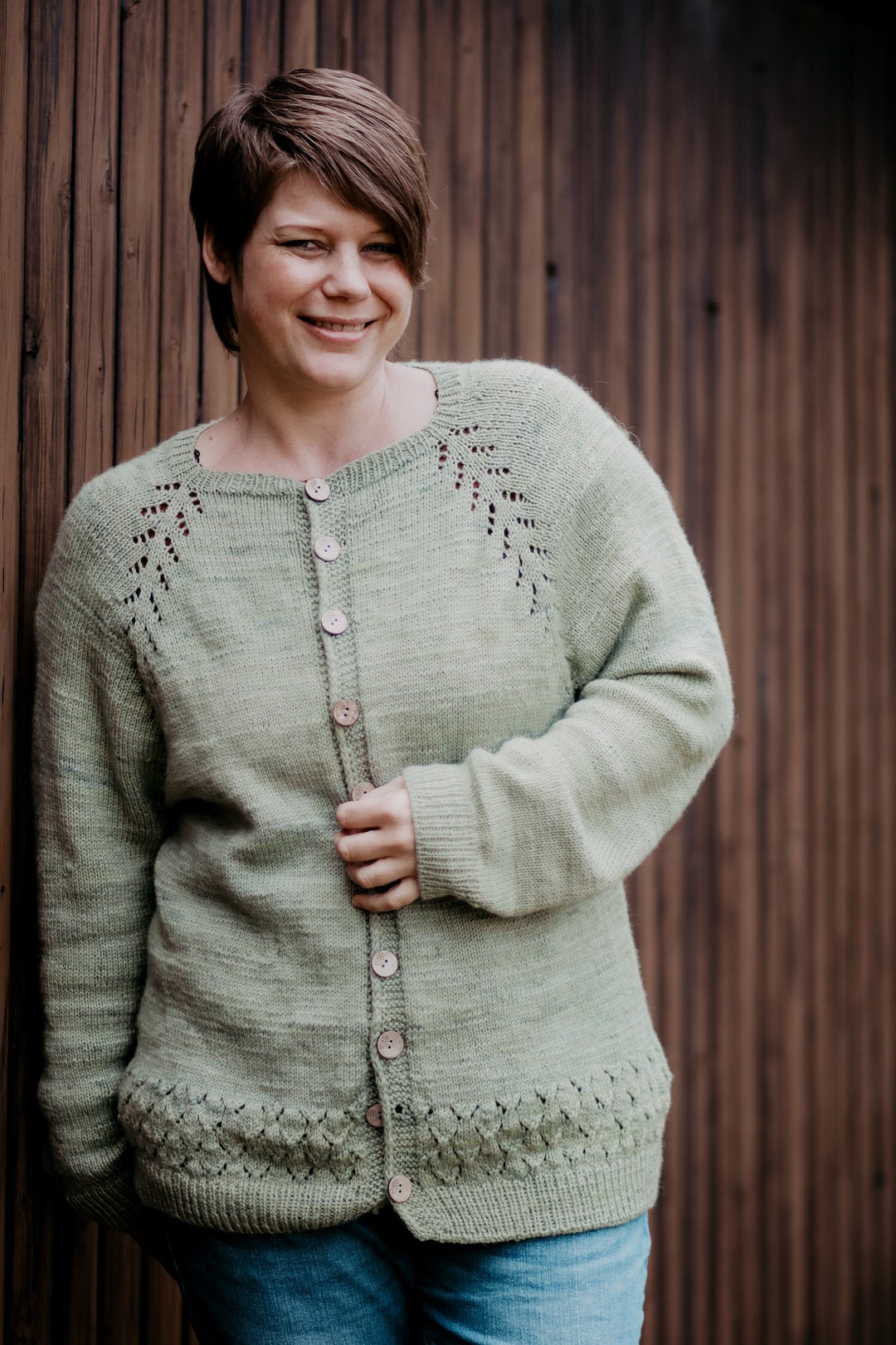 Knitting Pattern II Edla Cardigan / German / Women's Cardigan / Knit ...
