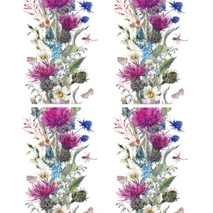 Thistle Flower Waterslide Decal - Etsy