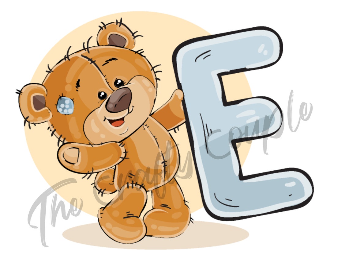Alphabet Bears Capital Letter Waterslide Decal - Etsy