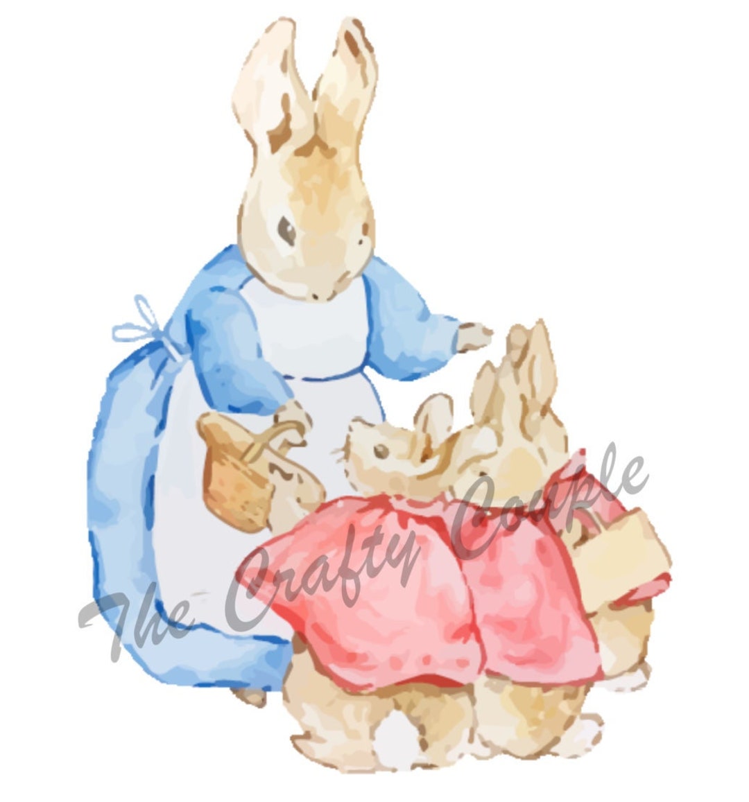 Beatrix Potter's Flopsy, Mopsy, and Cotton-tail Waterslide Decal ...
