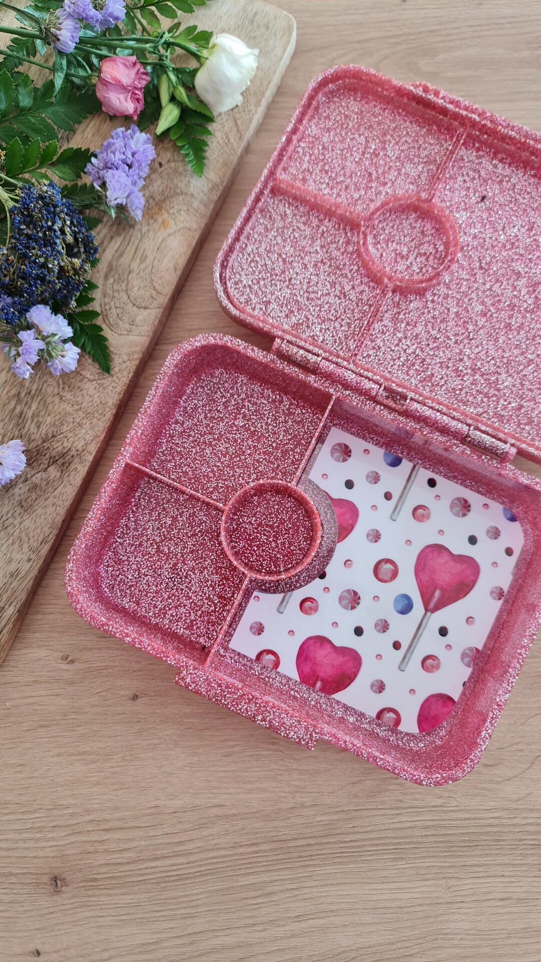 Lunch Box Insert for Valentine's Day Lollies - Etsy