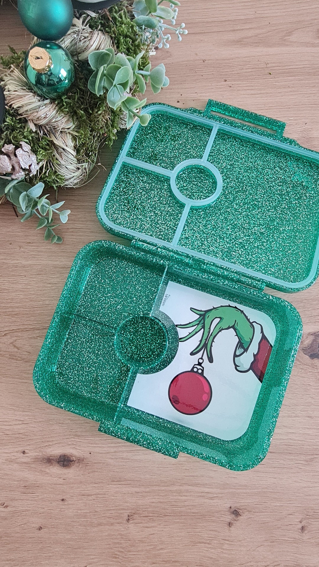 Lunch Box Insert Christmas Grinch - Etsy