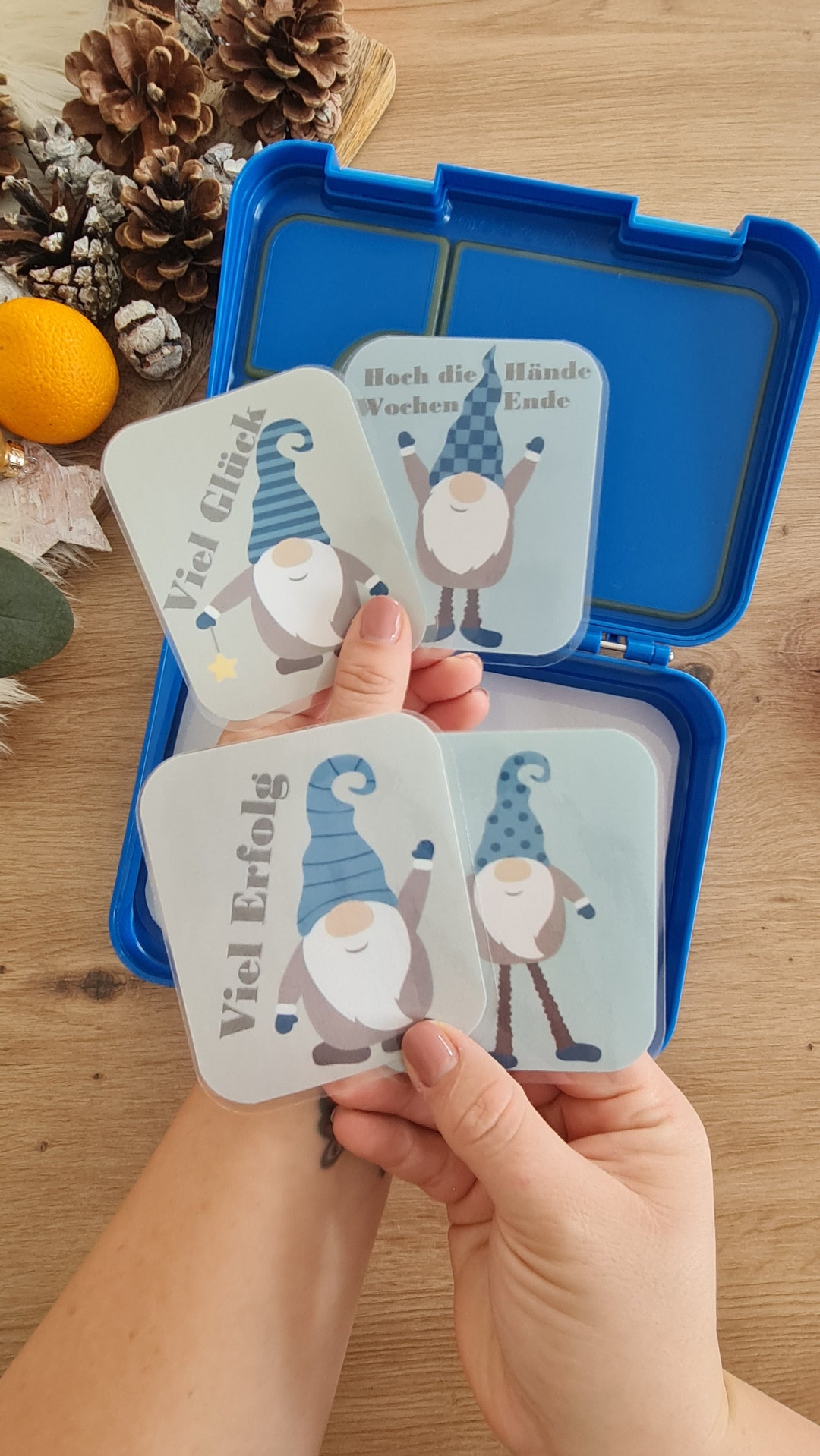Lunch Box Affirmation Cards Gnomes - Etsy