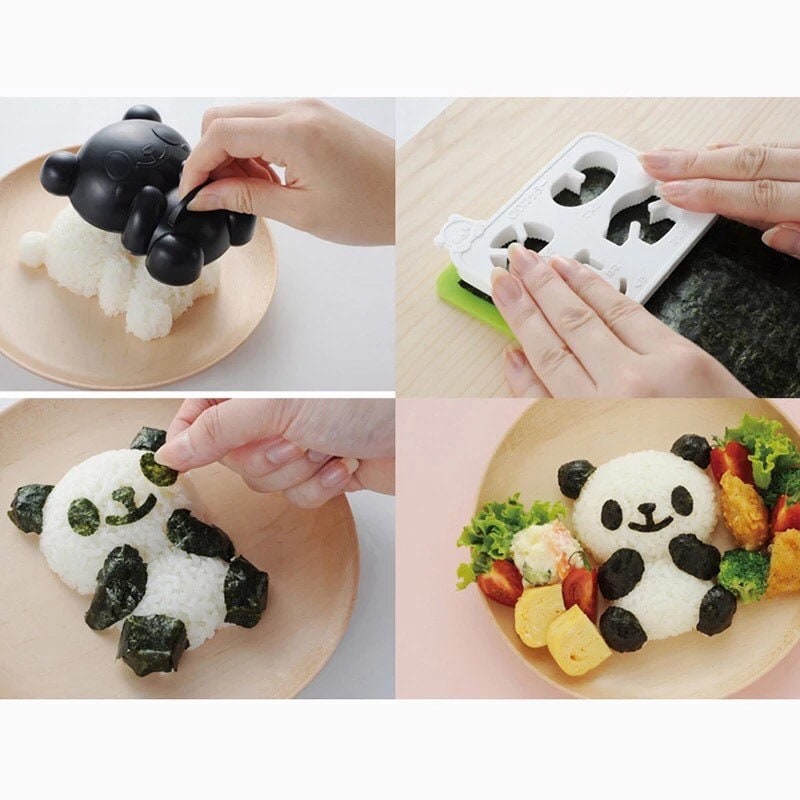 Small Kitchen Appliances Japanese Sushi Sandwich DIY Mould Kit in Panda ...