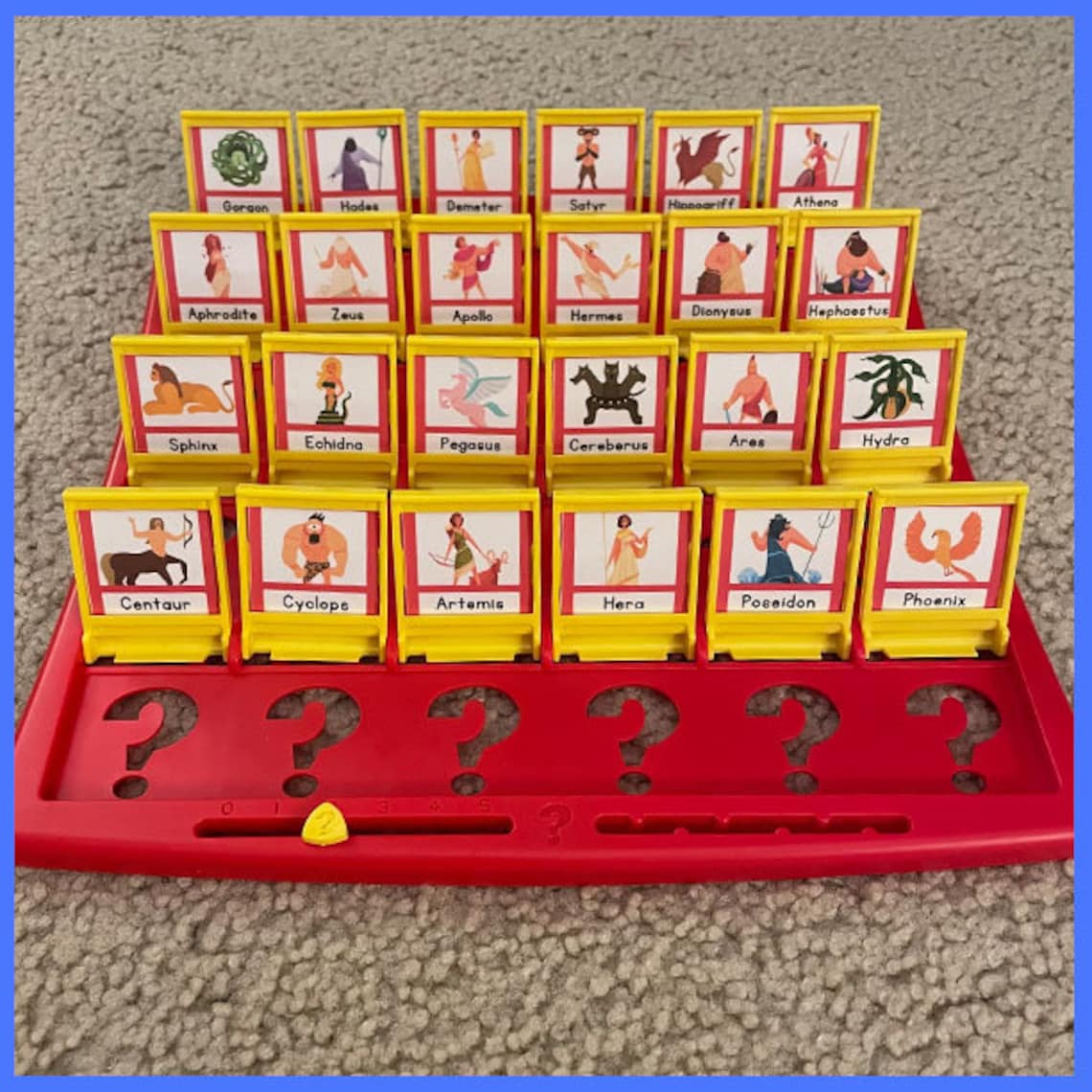 Ancient Greek Mythology Guess Who Cards (classic Edition) - Etsy