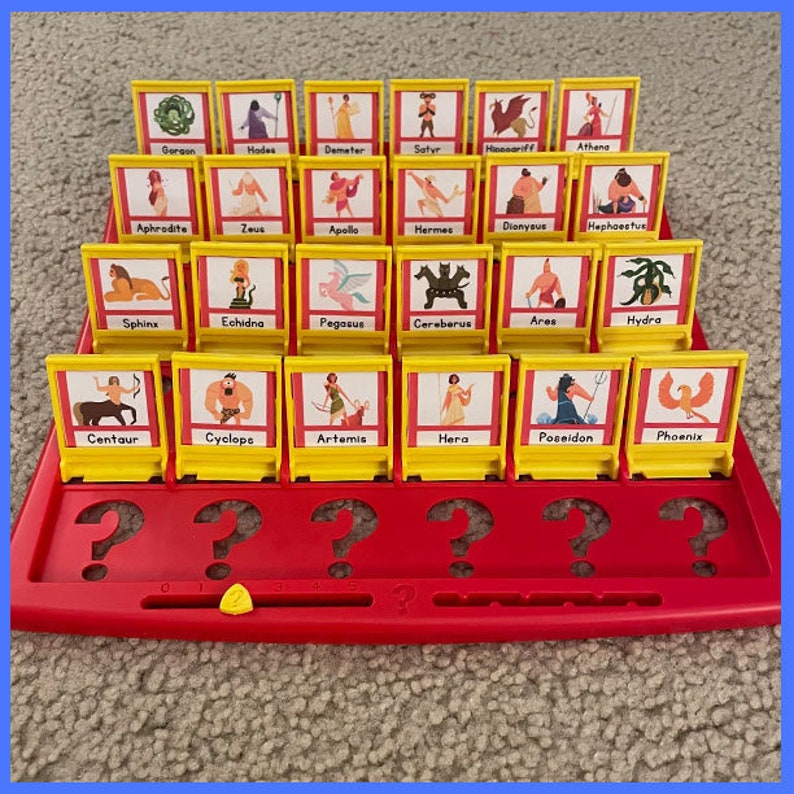 Ancient Greek Mythology Guess Who Cards (classic Edition) - Etsy