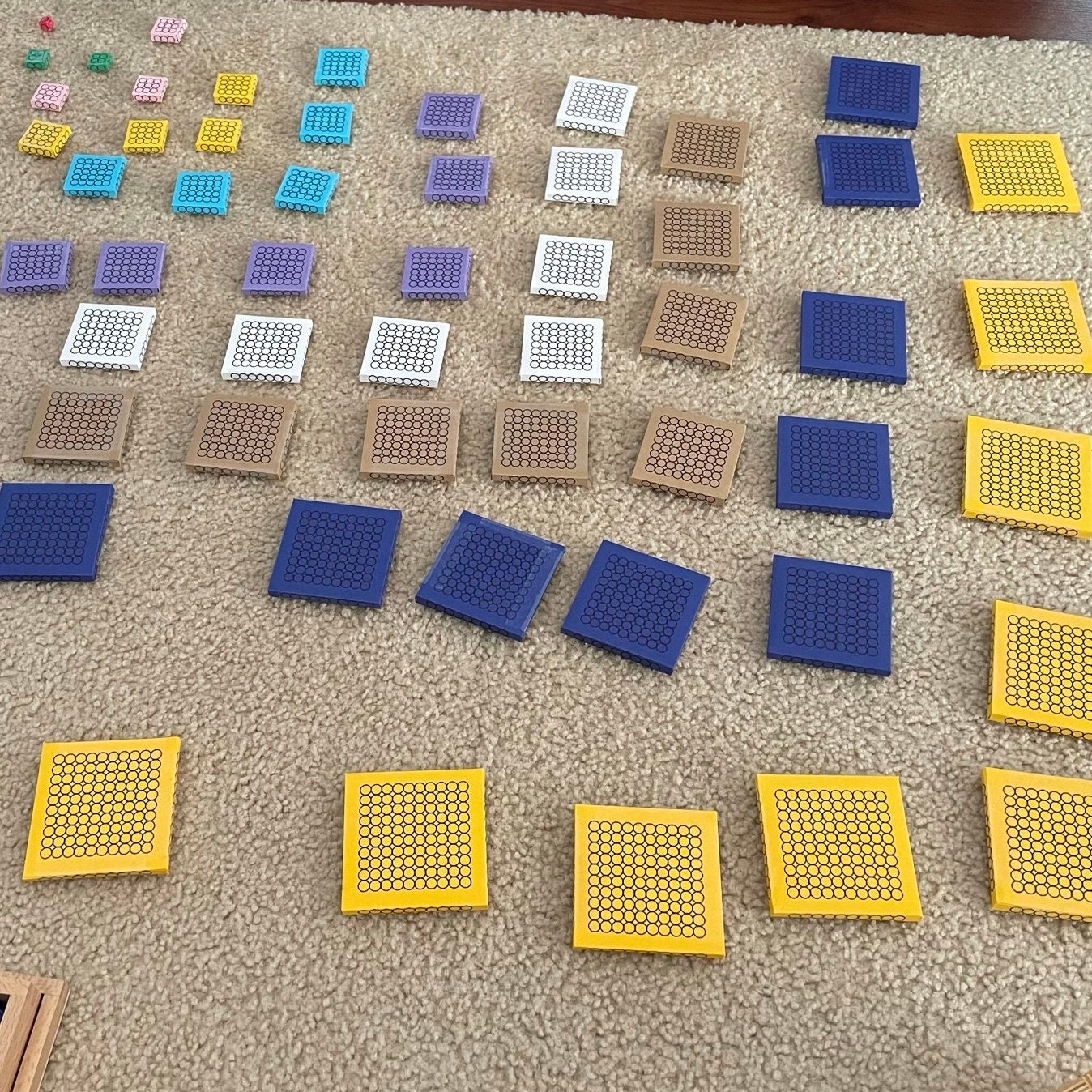 Montessori Bead Square SVG Files - Etsy