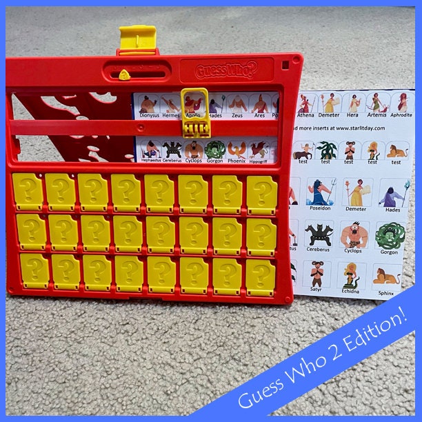 Ancient Greek Mythology Guess Who Cards (new Edition) - Etsy