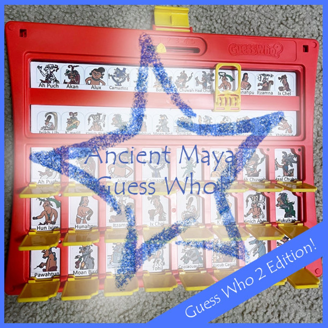 Ancient Maya Guess Who Cards! (new Edition) - Etsy