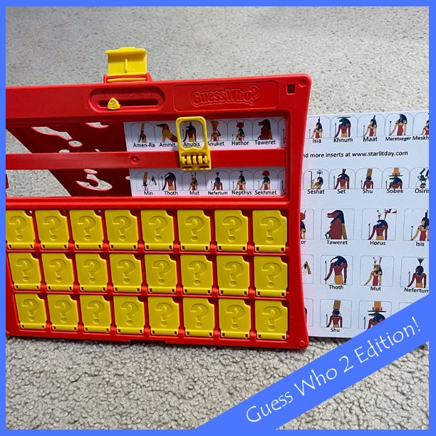 Ancient Egypt Gods and Goddesses Guess Who Cards (new Edition) - Etsy