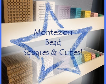 Montessori Bead Squares - Etsy
