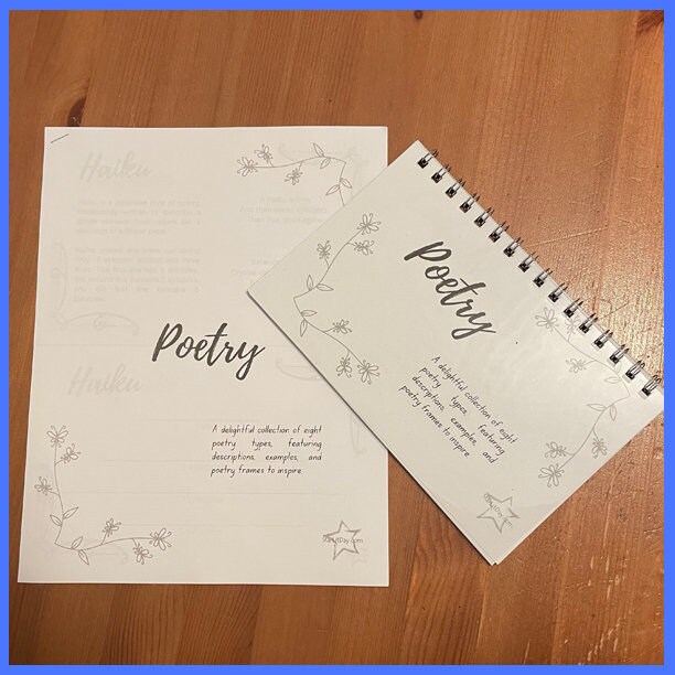 Poetry Frames Packet & Flipbook - Etsy