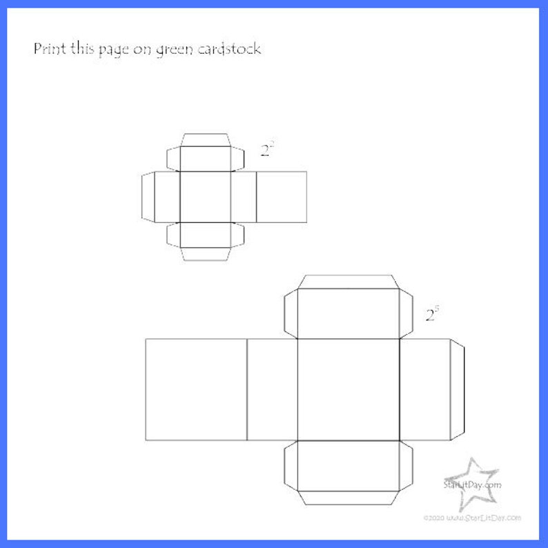 Montessori Power of 2 Cube Printable Edition - Etsy
